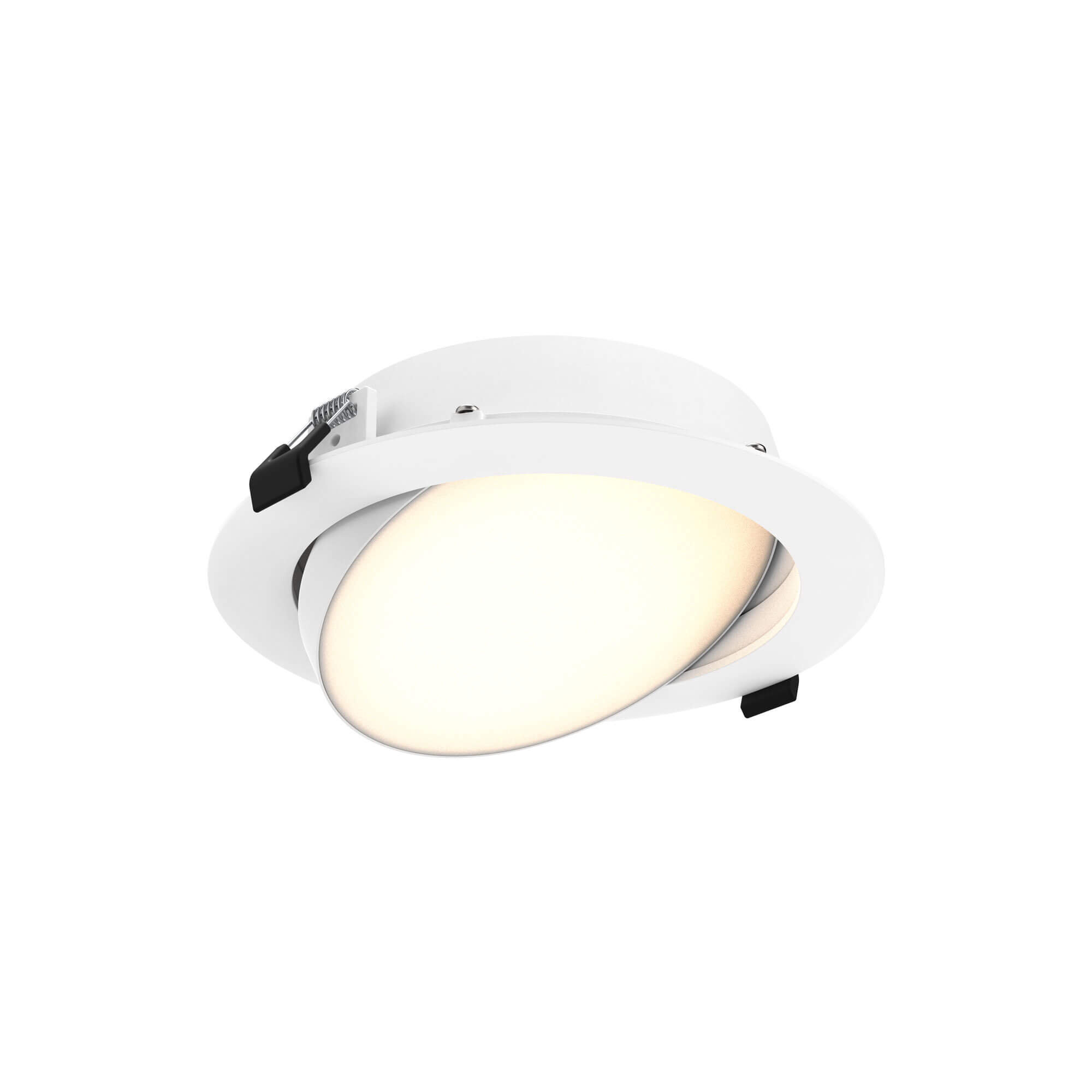DALS Lighting Fusion 6 Inch Round 5CCT Slim LED Recessed Gimbal Panel ...