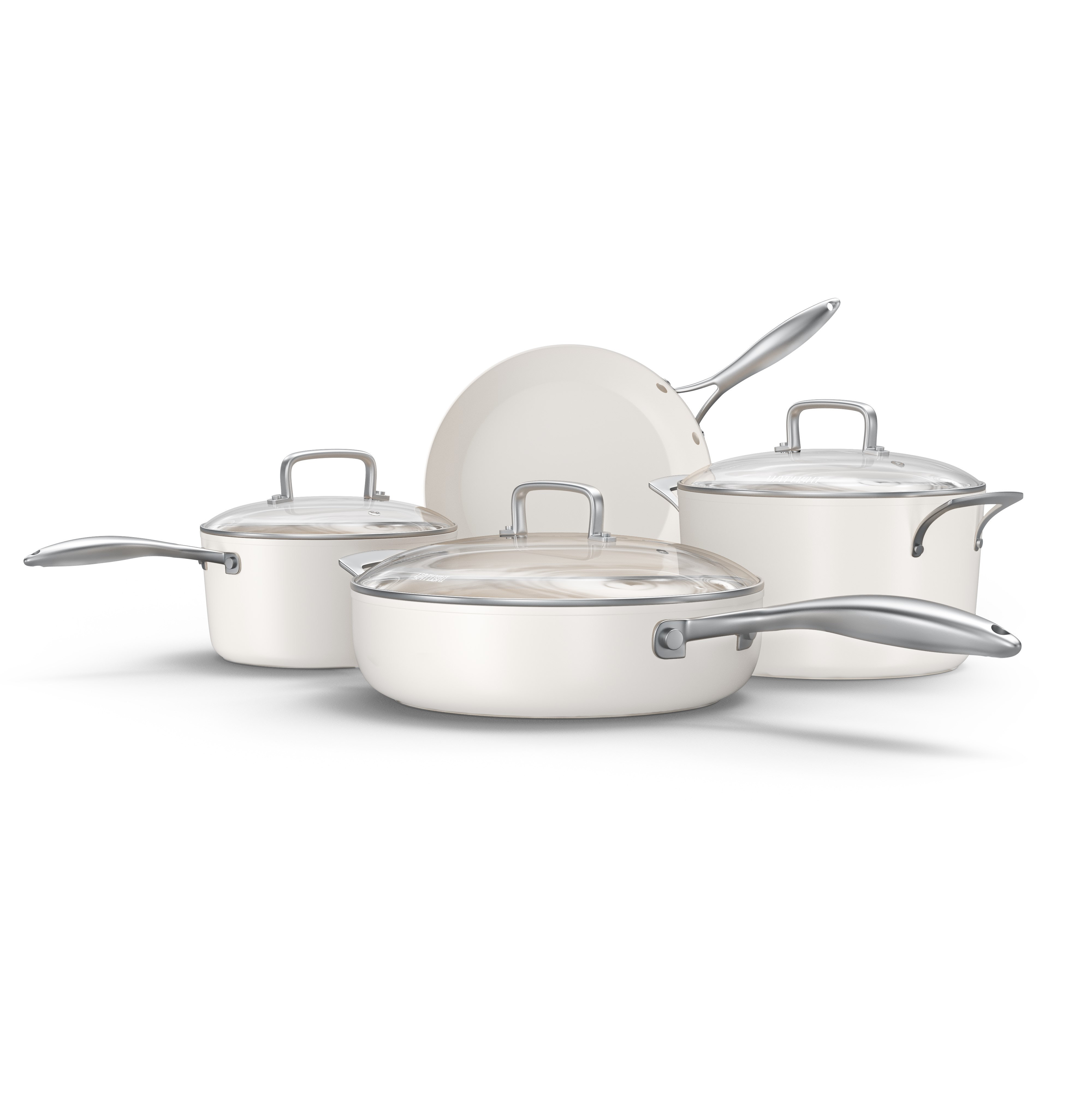 Yatoshi Knives 7 - Piece Non-Stick Ceramic Cookware Set & Reviews | Wayfair