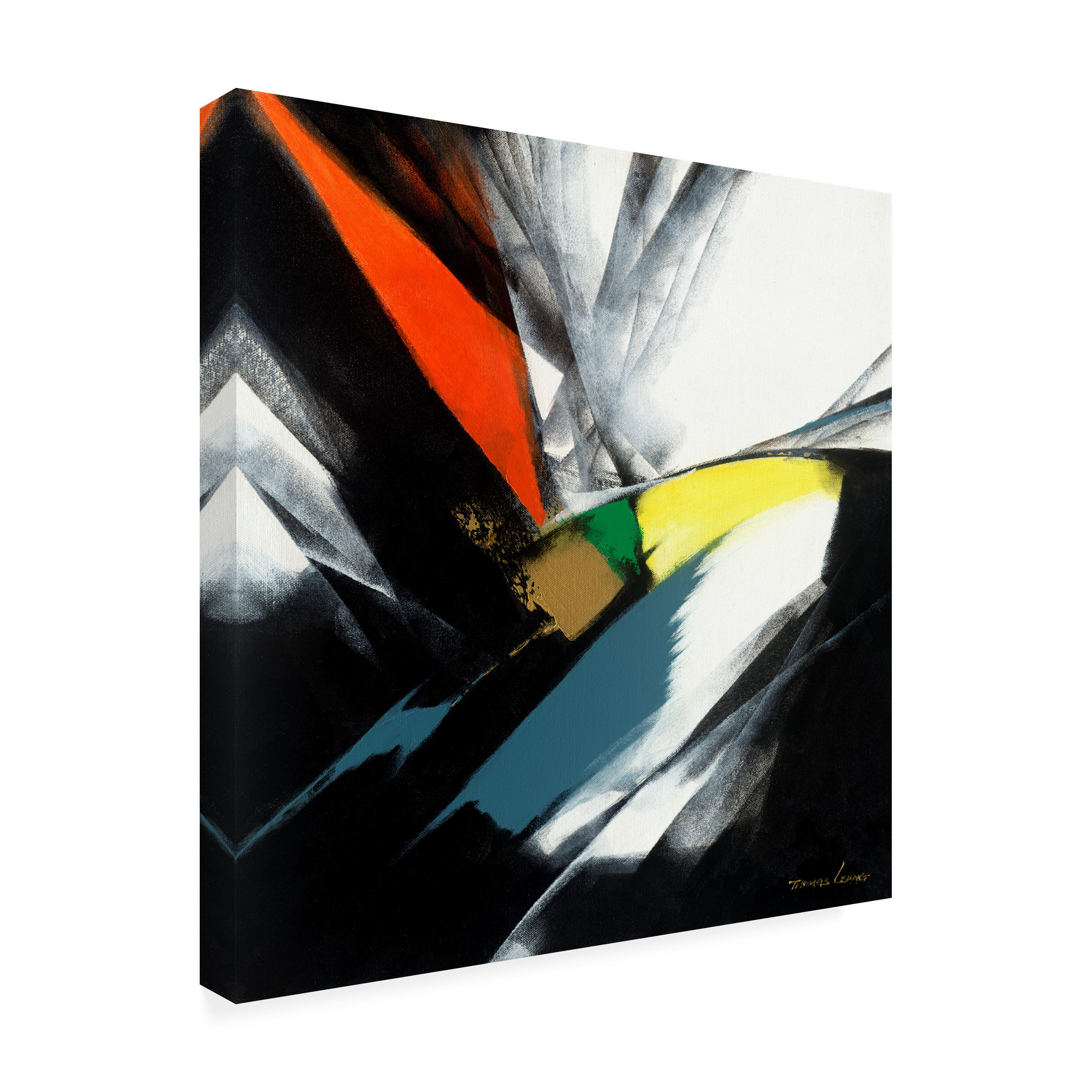 Wrought Studio™ Thomas Leung Color Block 1 Canvas Art | Wayfair