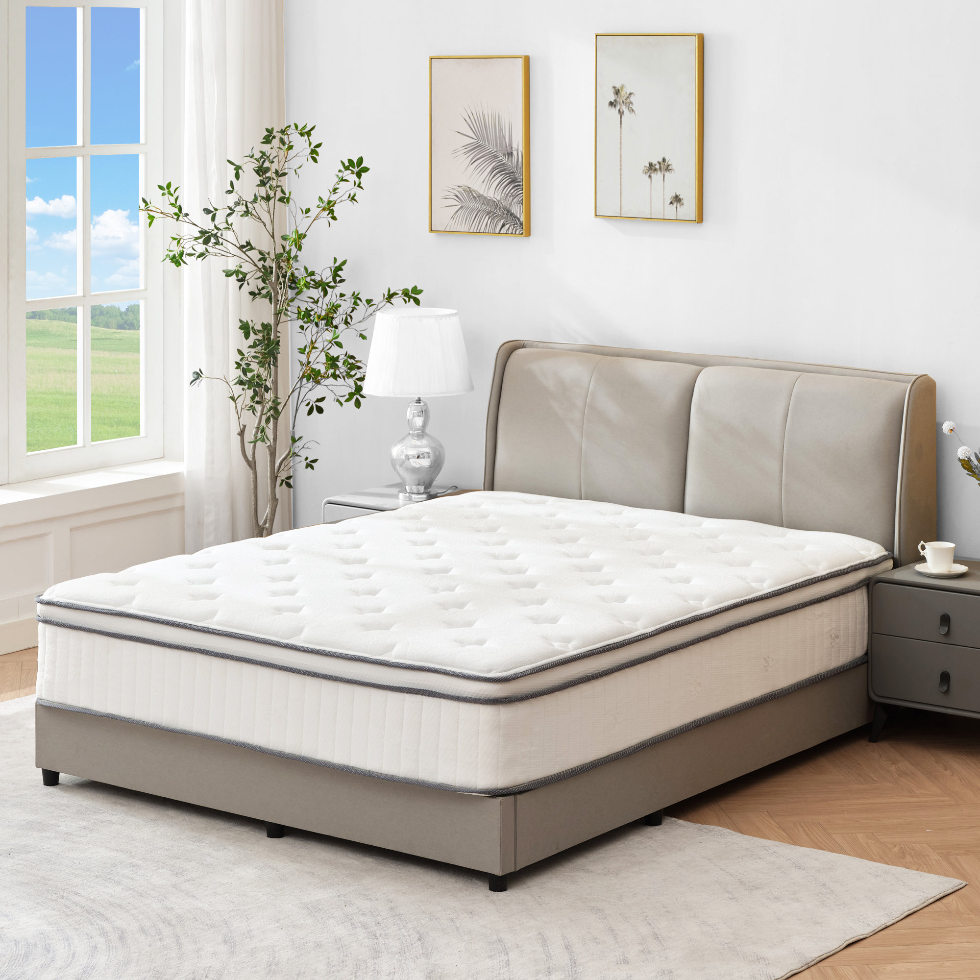 Ebern Designs 10“/12”/14“ CertiPUR-US Certified Medium Memory Foam ...