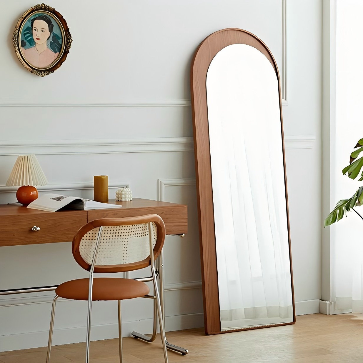 Refineroost Retro Rectangular Arched Full-Length Mirror | Wayfair