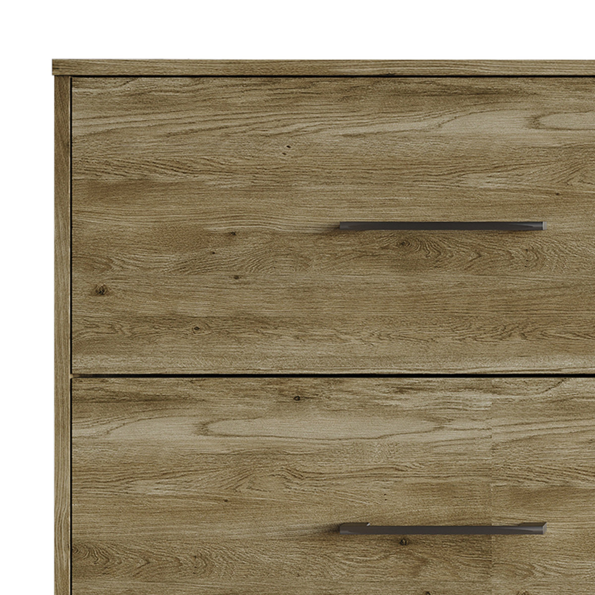 Ebern Designs Torrin 4-Drawer Dresser In Brown Oak | Wayfair
