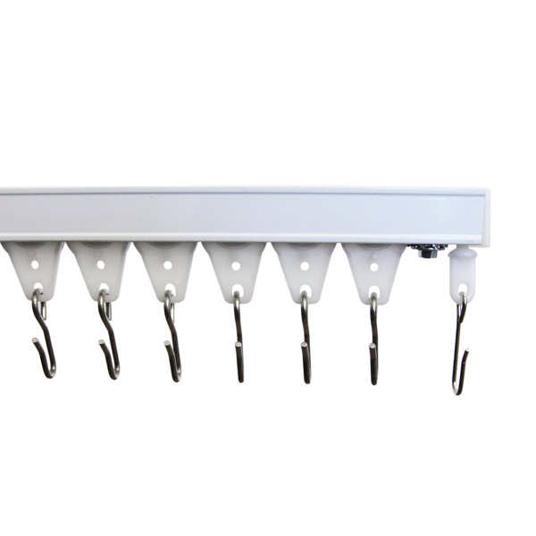 The Twillery Co.® Sealcove White Curtain track/Rail & Reviews | Wayfair