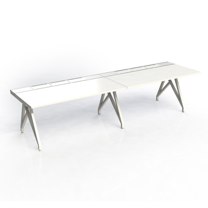 Scale 1:1 EYHOV Rail Duo 2 Person Side by Side Desk | Wayfair