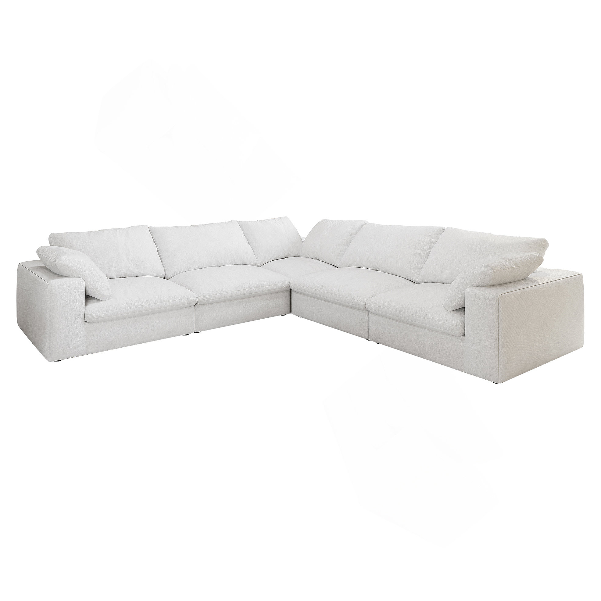 Latitude Run® Cloud Sectional Sofa 160'', Down Filled Comfortable V ...