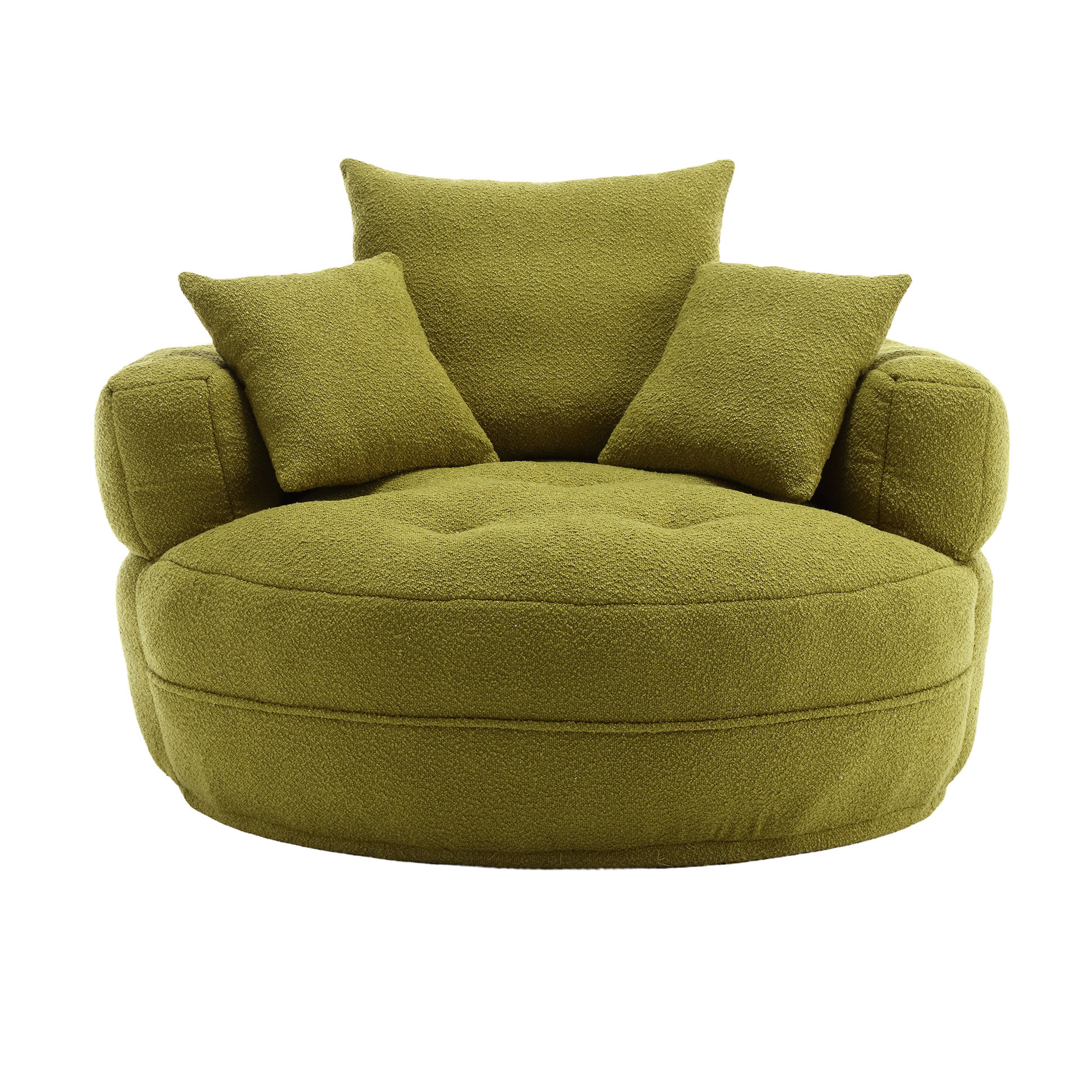 Hokku Designs Chenille Sponge Sleeper Chair, No Assembly, Fluffy And ...