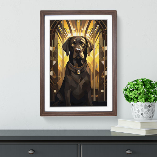 Marlow Home Co. Labrador Retriever Deco No.3 - Single Picture Frame Art ...
