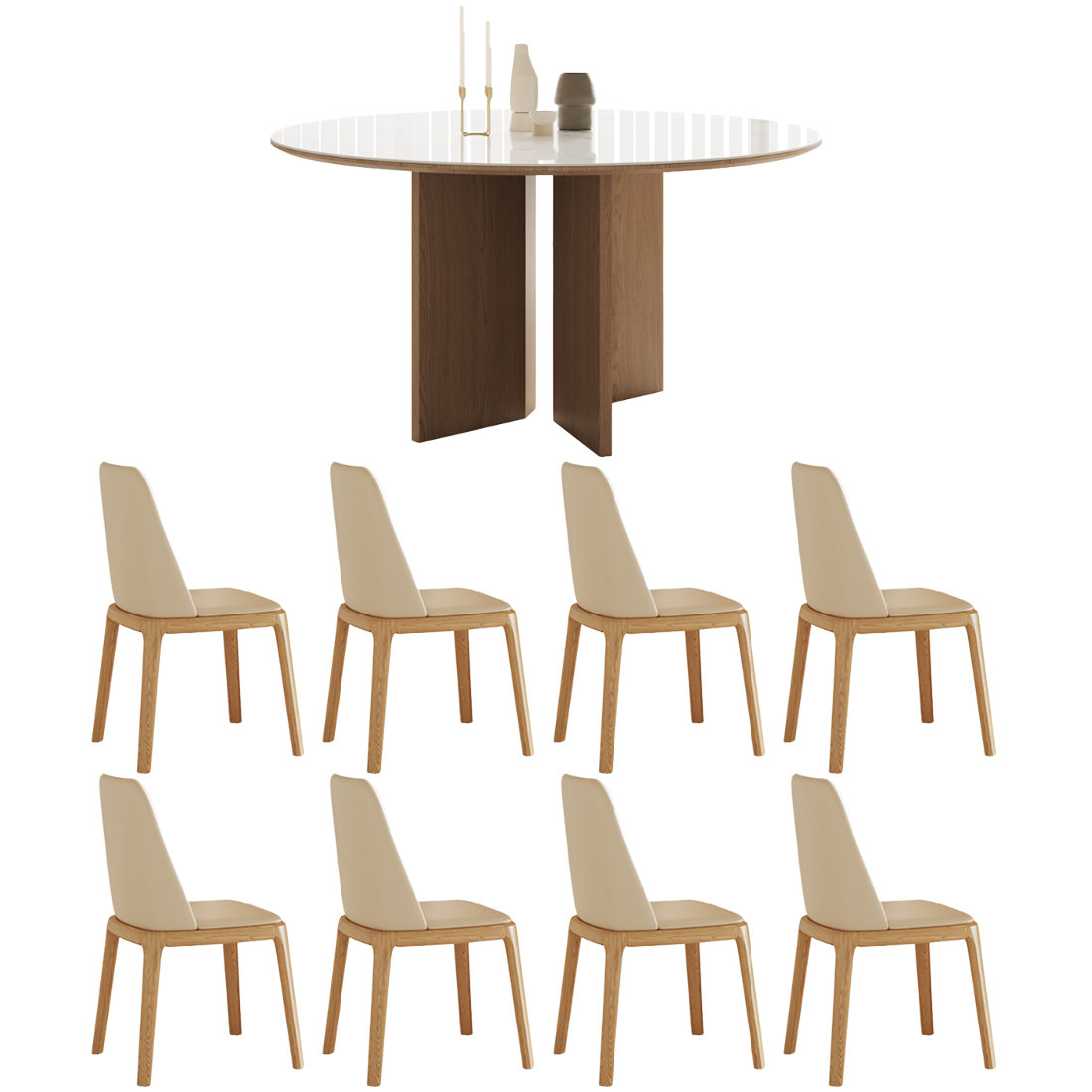 BILBRA Retro new aesthetic dining table and chair - Wayfair Canada
