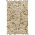 Edara Handmade Flatweave Jute Area Rug in Khaki | Joss & Main