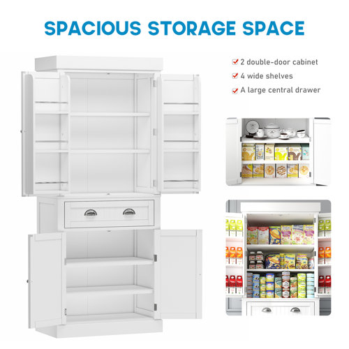 Red Barrel Studio® Theada 72'' Kitchen Pantry & Reviews | Wayfair