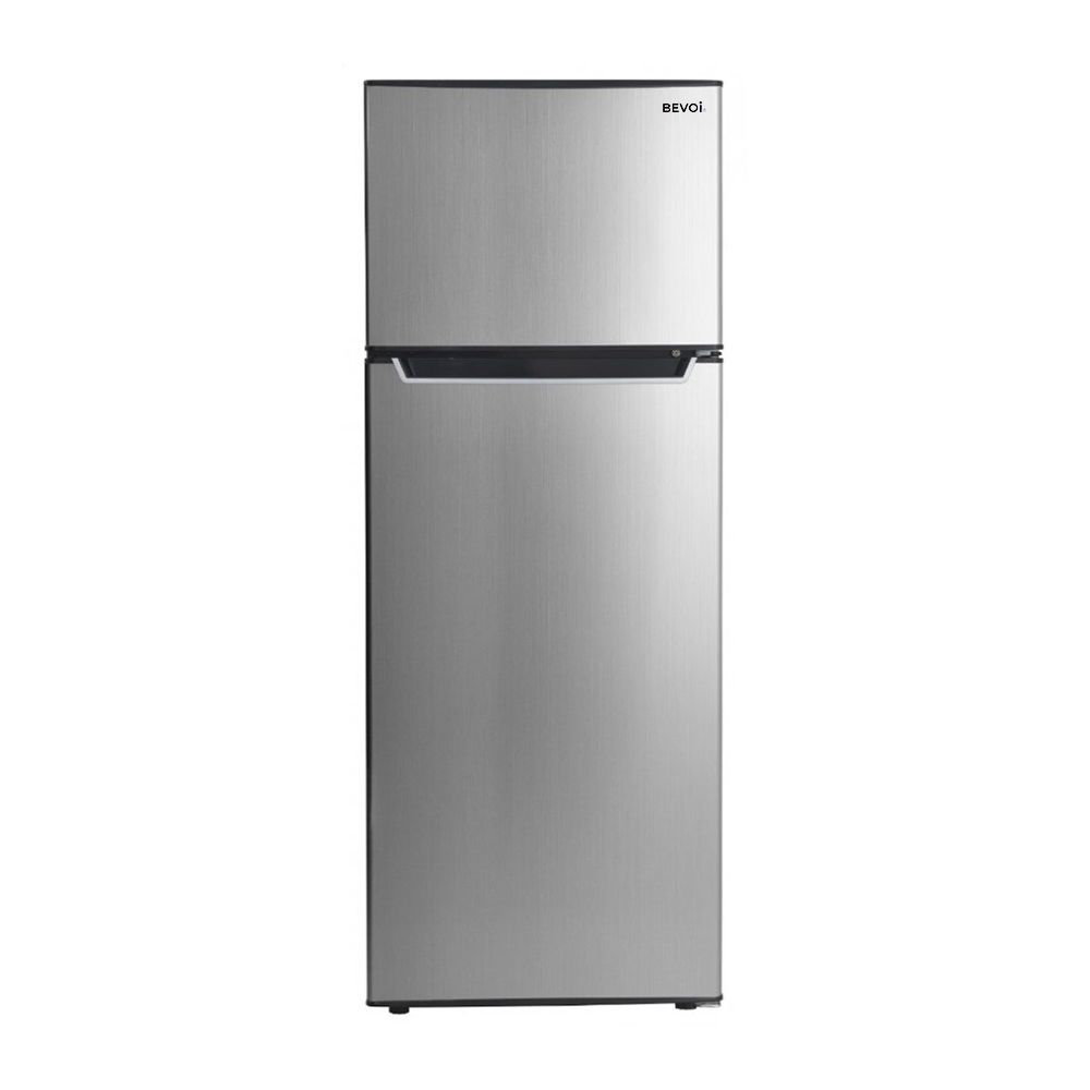Bevoi 7.1CF Apartment Size Top Freezer Refrigerator in Stainless Steel ...