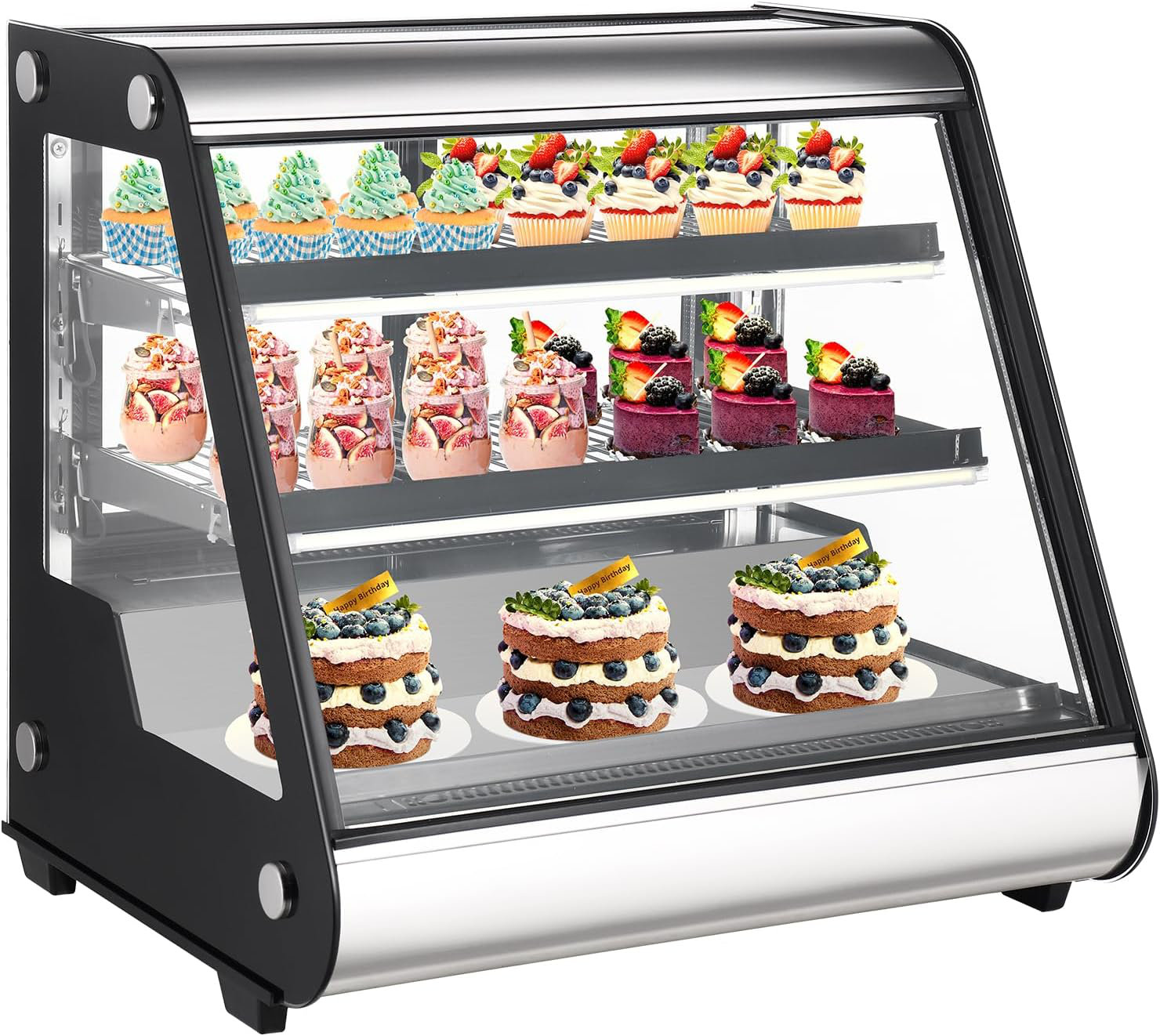 gaomon Commercial Refrigerator Display, 130L/4.6 Cu. FT Countertop ...