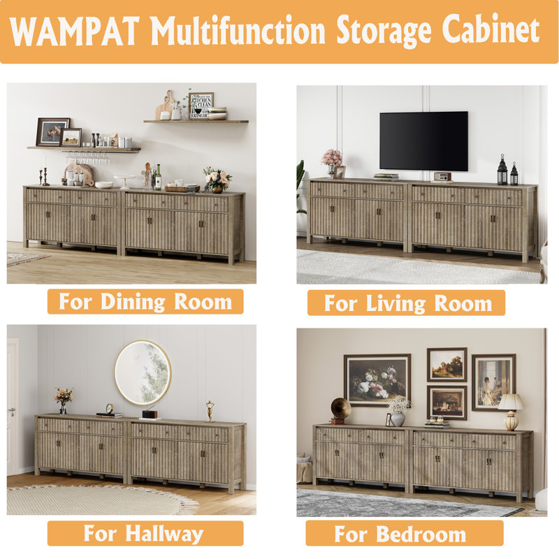 Millwood Pines Cunane 114'' Sideboard | Wayfair