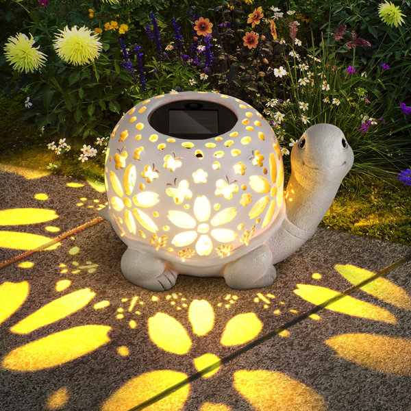 TULGIX Solar Lantern Lights, Turtle Outdoor Lantern With Waterproof LED ...