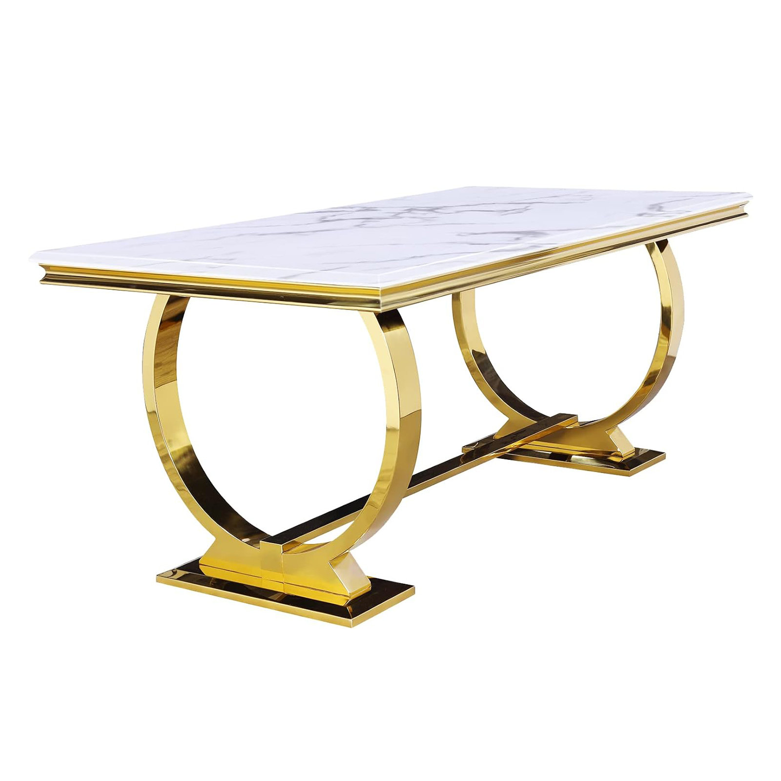 House of Hampton White Gold Dining Table - Wayfair Canada
