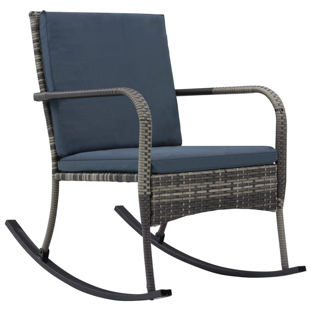 Ebern Designs Rocking Chair Outdoor Patio Rocking Chair with Cushion ...