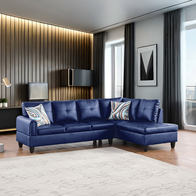 Ebern Designs Nisanur 2 - Piece Upholstered Sectional | Wayfair