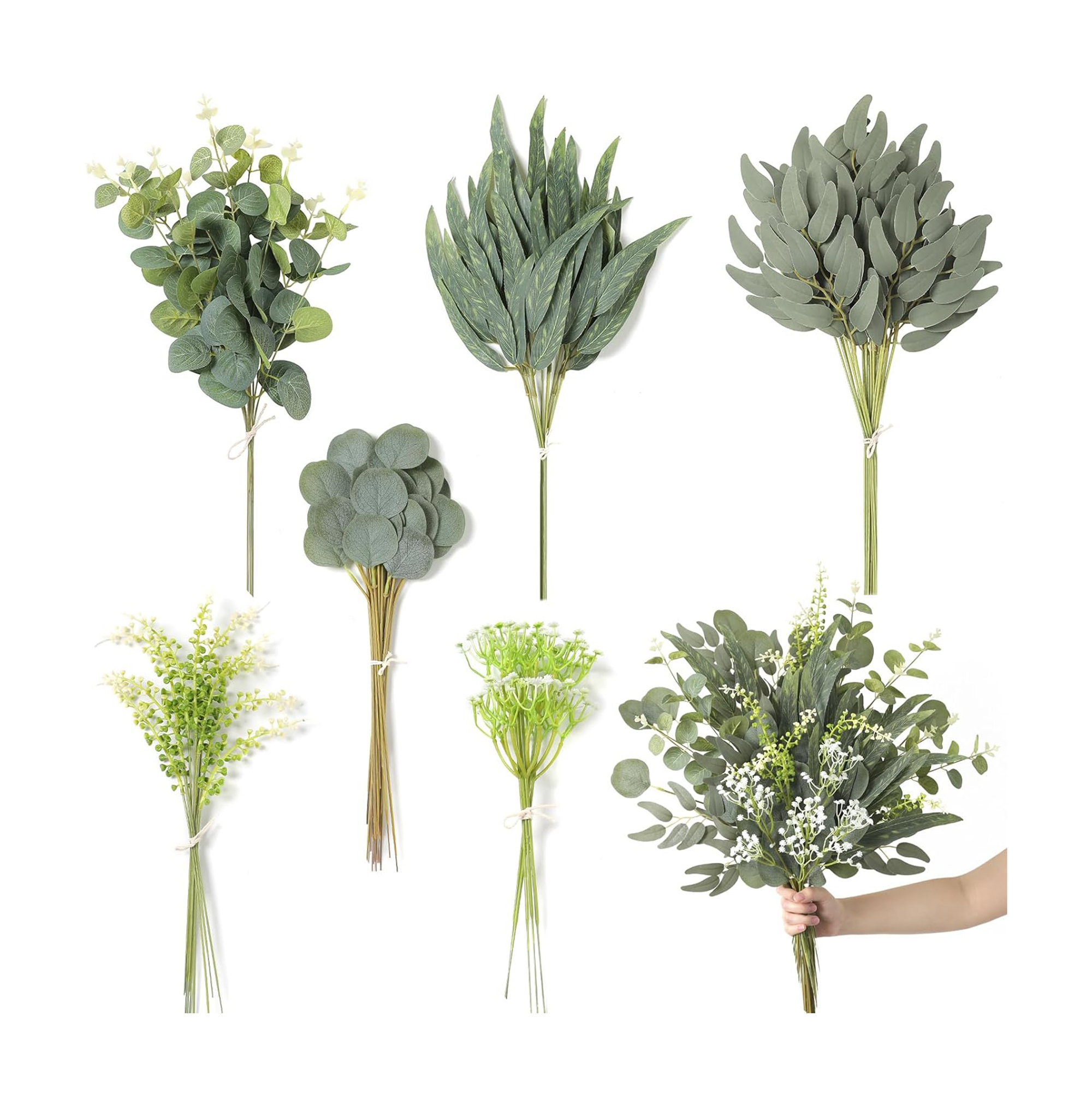 Dakota Fields Artificial Greenery Stems Box Set(Pack Of 86Pcs) With 6 ...