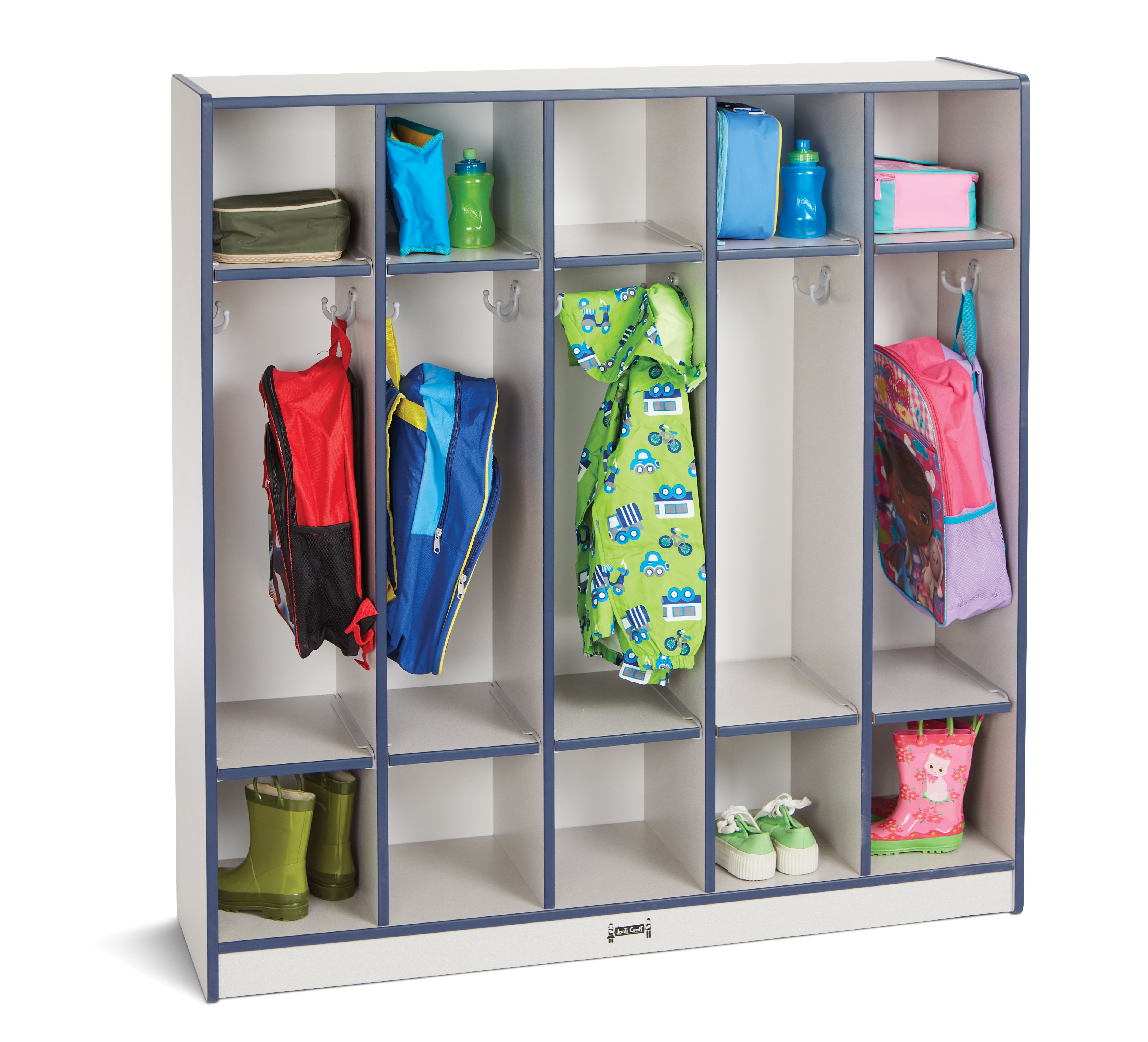 Jonti-Craft Rainbow Accents® 5 Section Coat Locker - Wayfair Canada