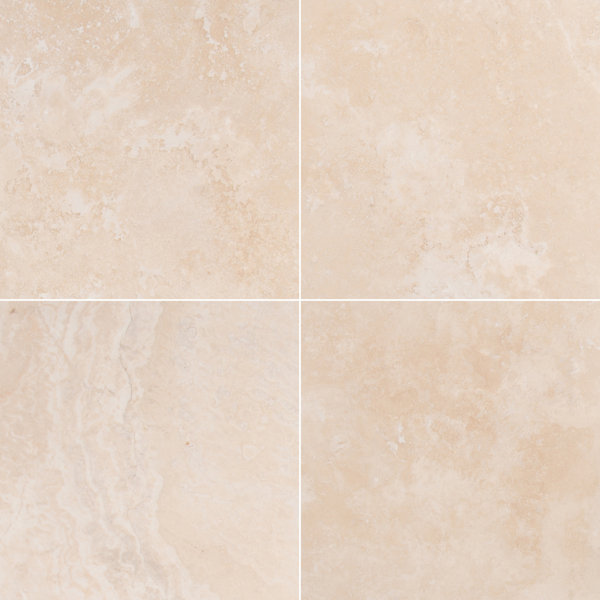 MSI Tuscany Beige 18" X 18" Honed Filled Travertine Floor & Wall Tile ...