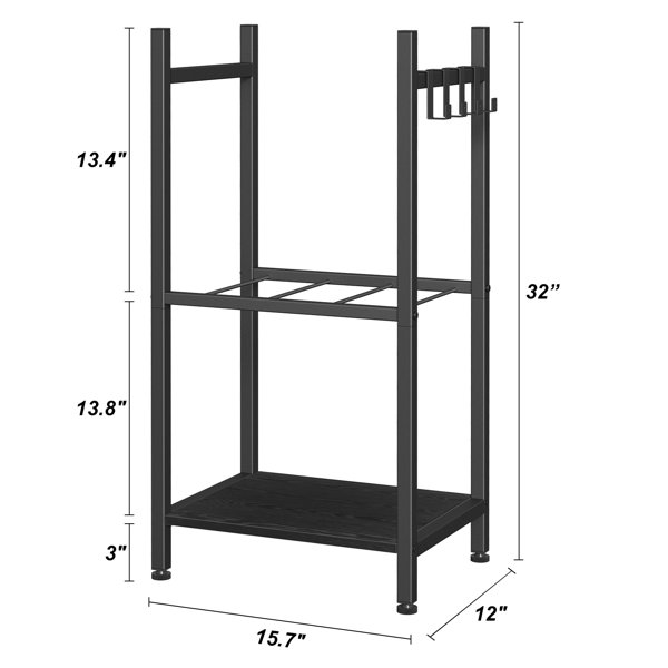 Ebern Designs Lilimae 15.7'' W Metal Log Rack & Reviews | Wayfair
