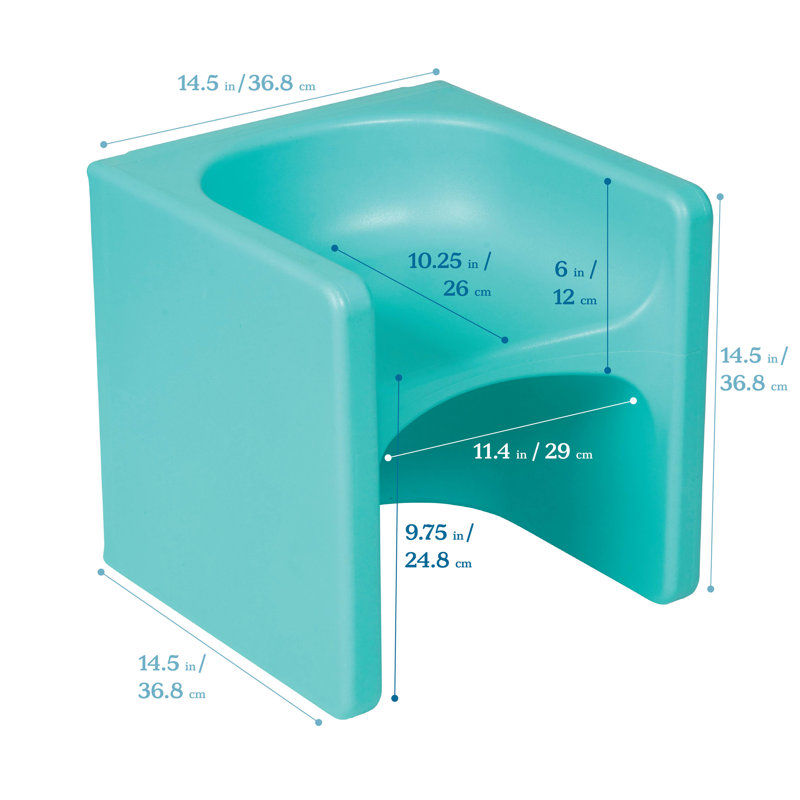 ECR4Kids Tri-Me 3-In-1 Cube Chair, Kids Furniture & Reviews - Wayfair ...