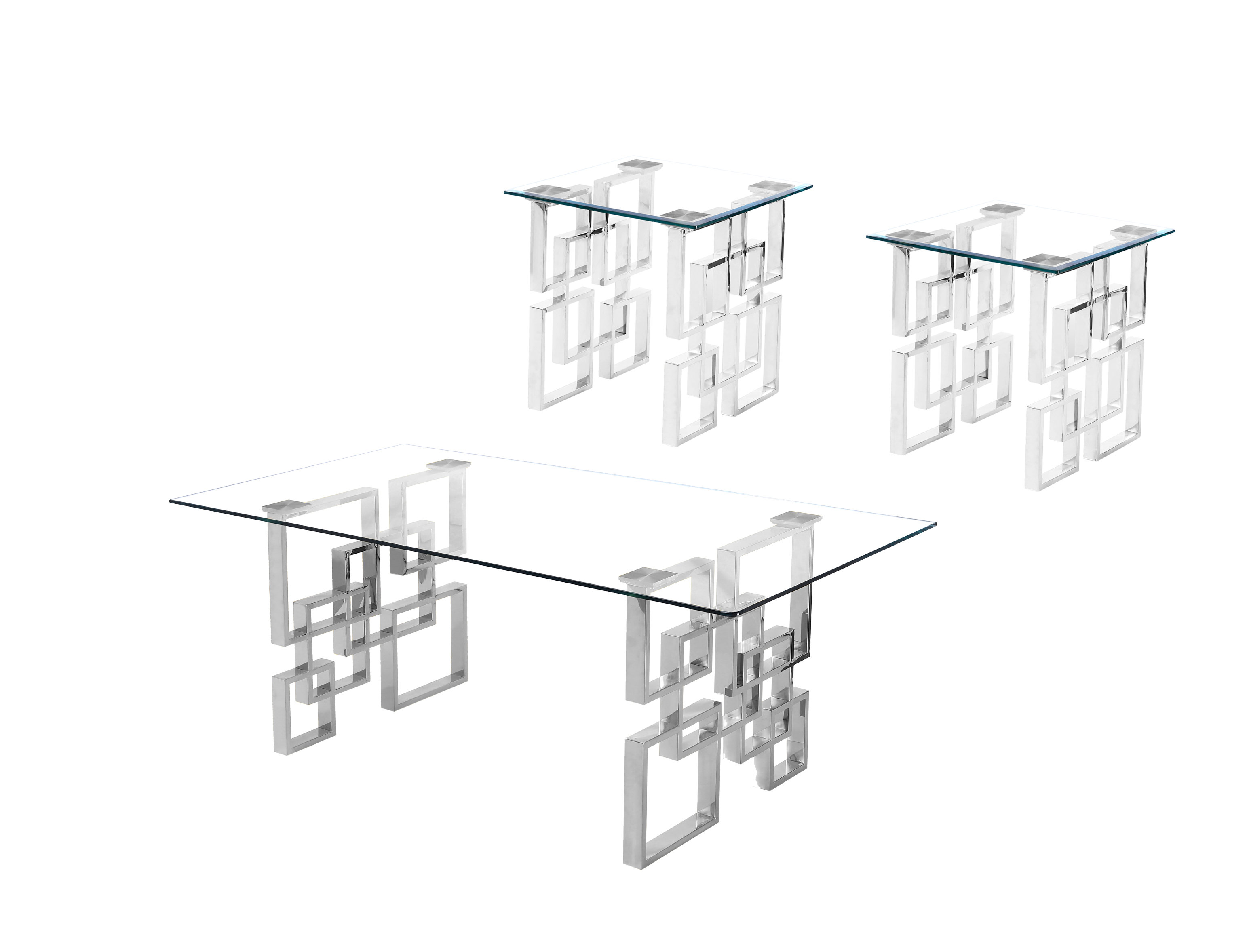 Everly Quinn Mandel 3 Piece Coffee Table Set & Reviews | Wayfair