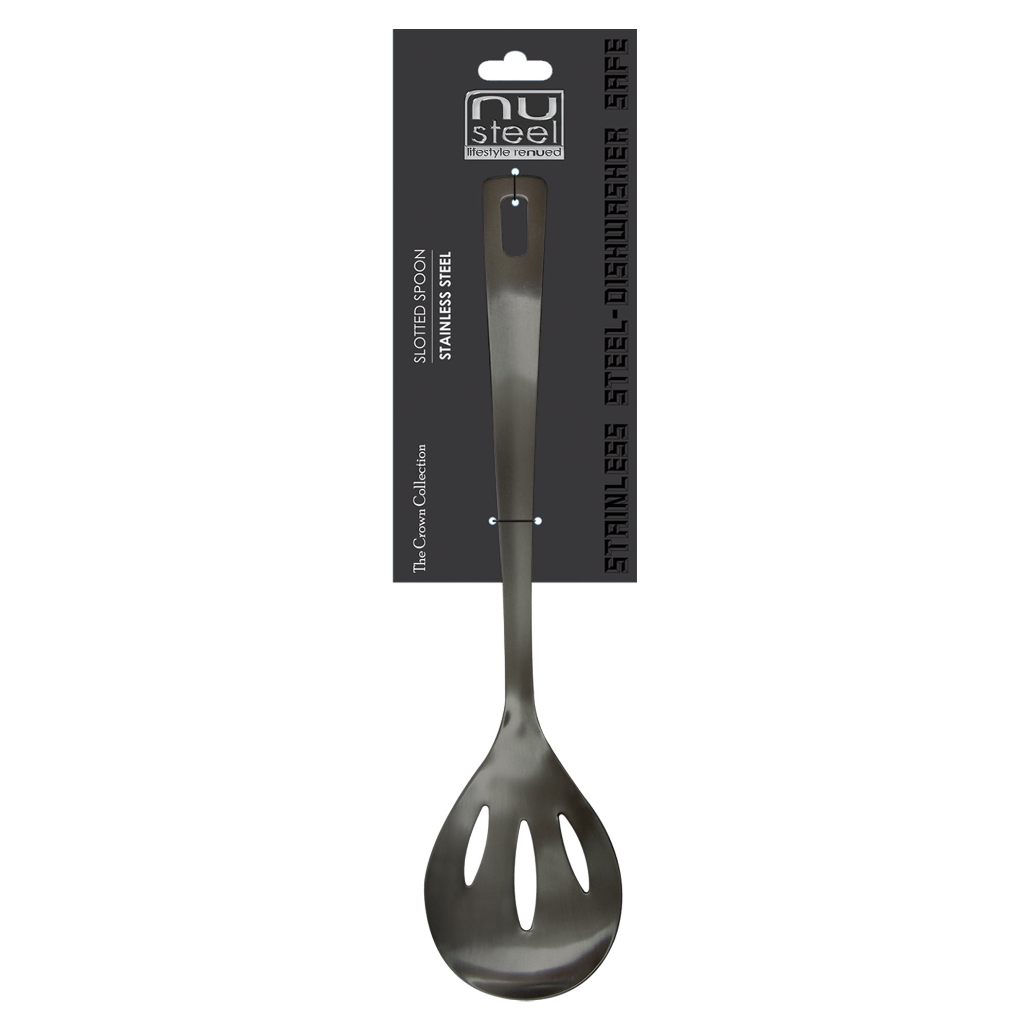 NU Steel Steel Crown Slotted Spoon | Wayfair