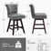 Lark Manor Aquetzalli Swivel Upholstered 25.8'' Counter Stool with ...