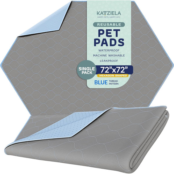 Tucker Murphy Pet™ Katziela Washable Pee Pads Blue Stitching - Wayfair ...