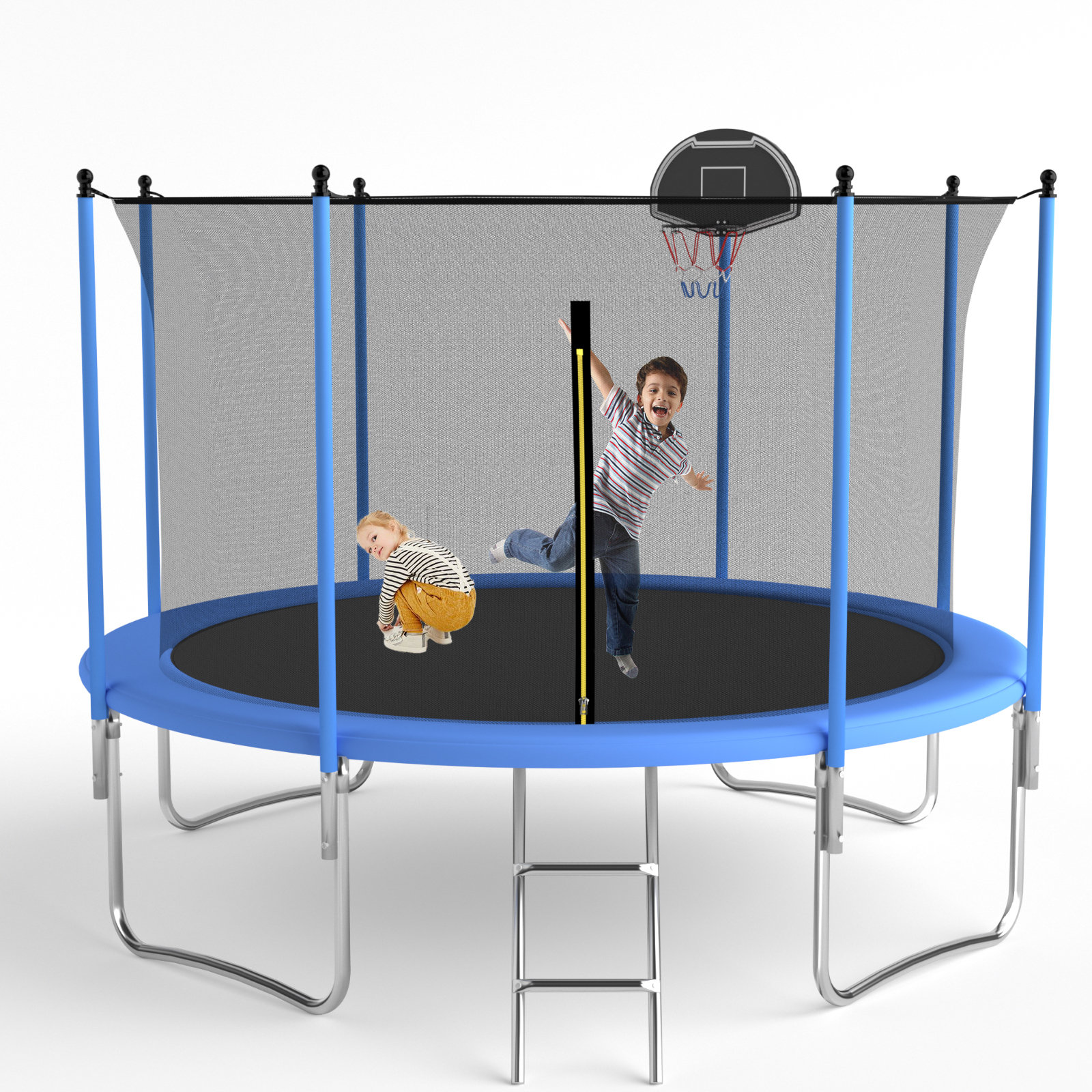 SENCHO GINSYTALIOR Sencho Ginsytalior 10' Round Backyard Trampoline ...