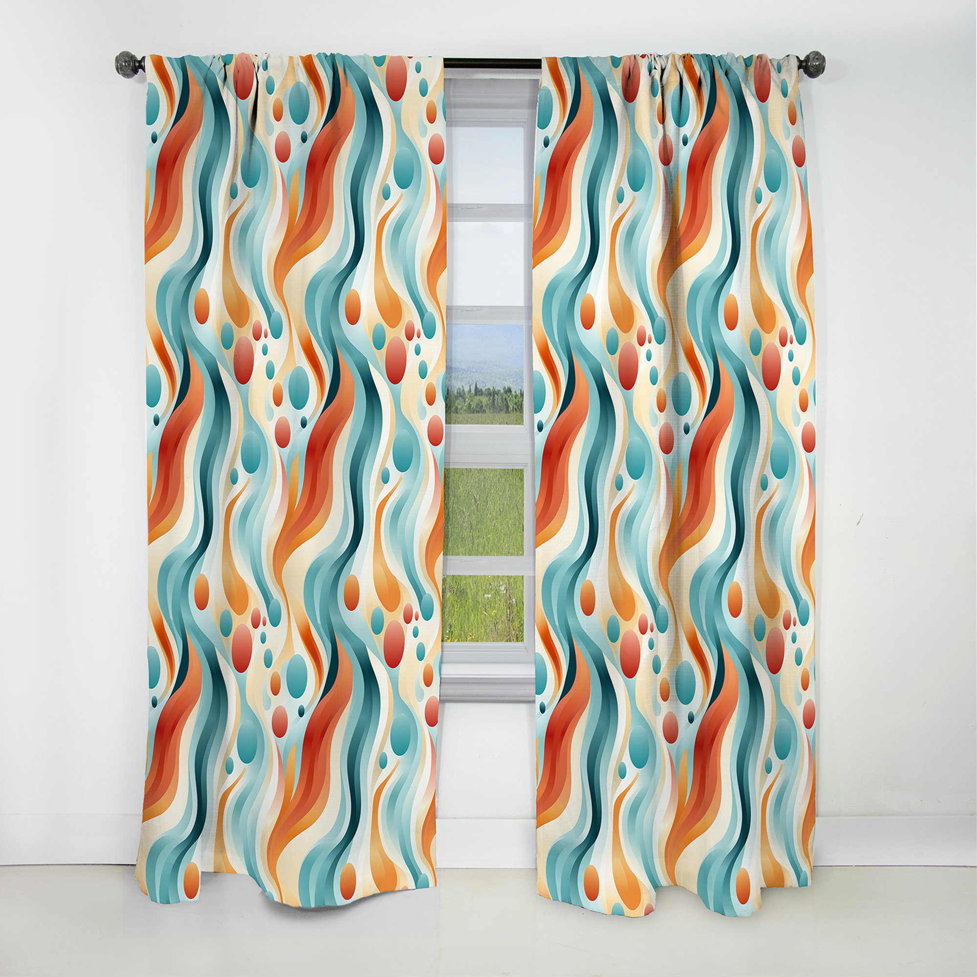 Design Art Minimalist Abstraction IV - Abstract Curtain - Blackout ...