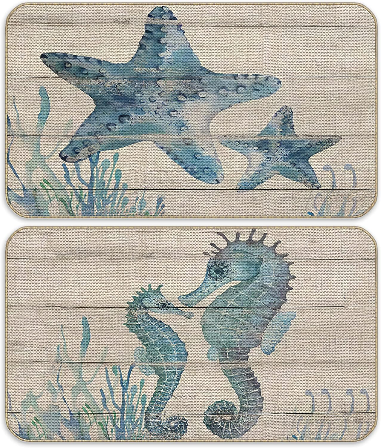 Rosecliff Heights Beach Rugs, Starfish Nautical Rug, Kitchen Mat, Beach ...