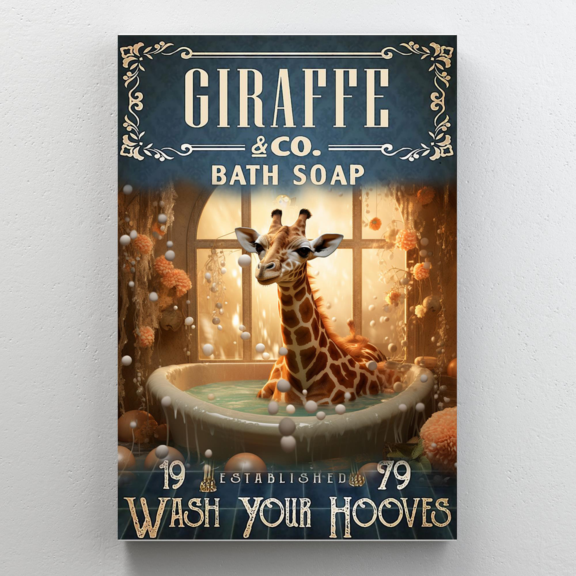 Trinx Giraffe Bath Soap - 1 Piece Rectangle Graphic Art Giraffe Bath ...