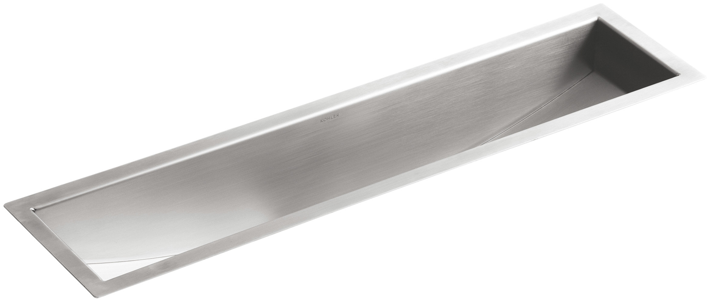 Kohler Undertone® 33" L x 8-1/4" W x 6-5/16" Under-Mount Single-Bowl ...