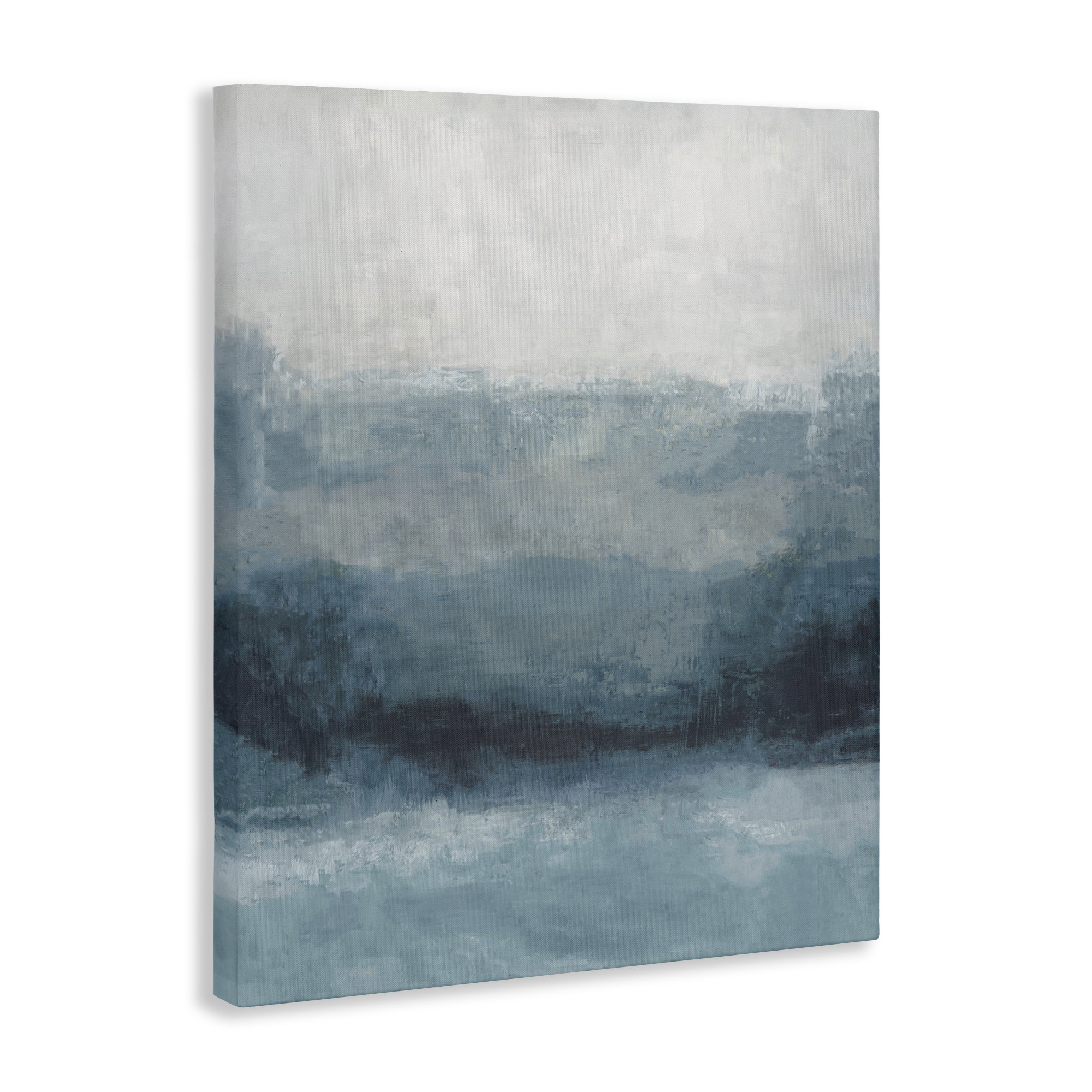 Wrought Studio Misty Blue Gradient Canvas, design by Hannah Dawson ...