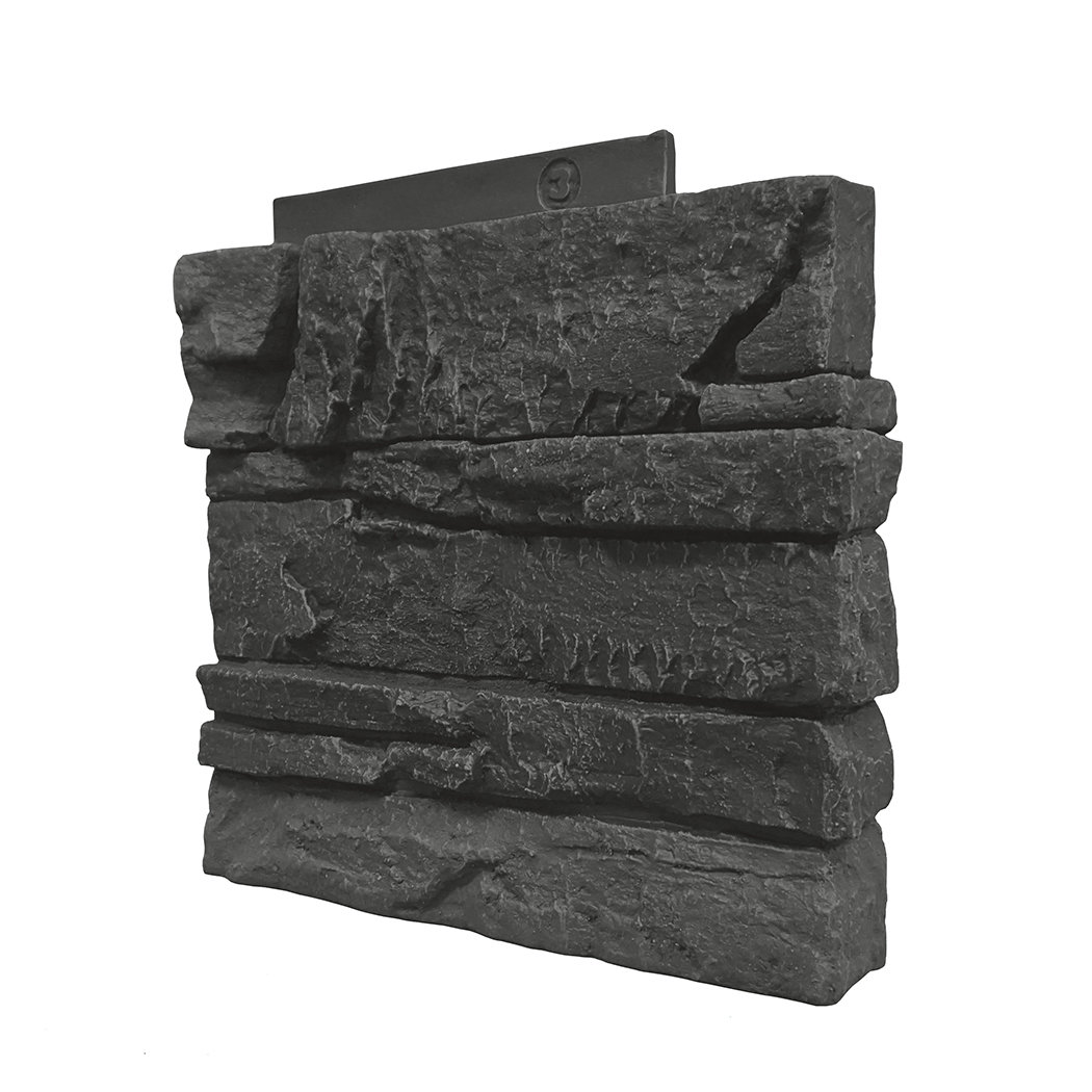 GenStone 14" x 14" Stone Wall Paneling in Black & Reviews | Wayfair