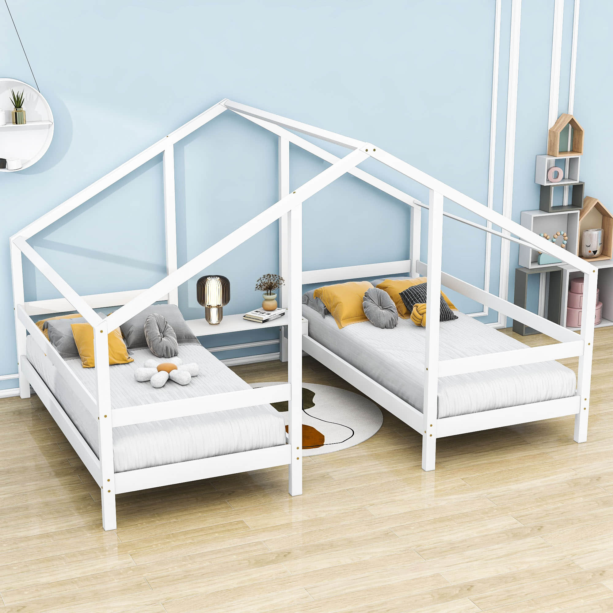 Harper Orchard Eshleman Twin Size Wooden House Beds & Reviews | Wayfair