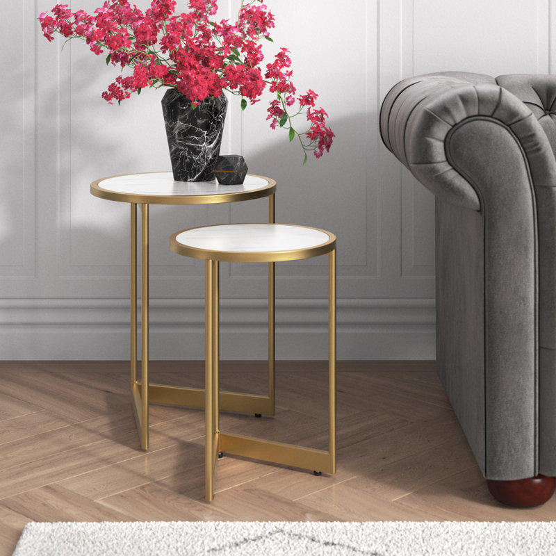 Willa Arlo™ Interiors Rennick Mayflower Frame Nest of Tables & Reviews ...