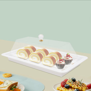 Mercer41 Jolenta Acrylic Cake Stand Serving Tray Wedding Party Cake ...