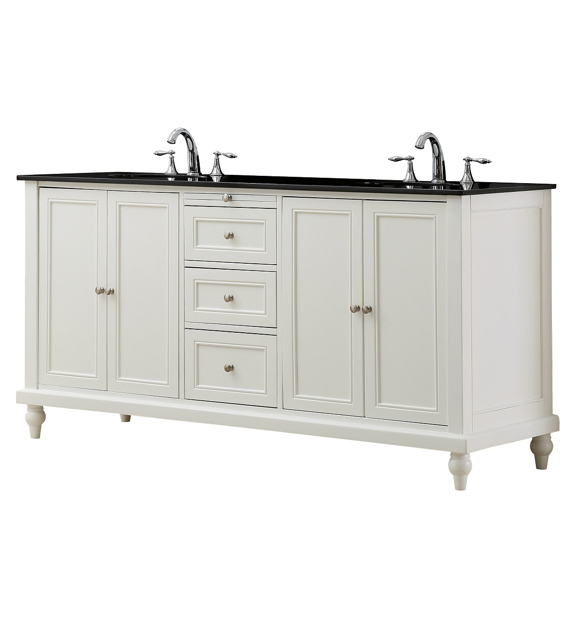 Charlton Home® Medfield 70.5'' Double Bathroom Vanity with Top ...