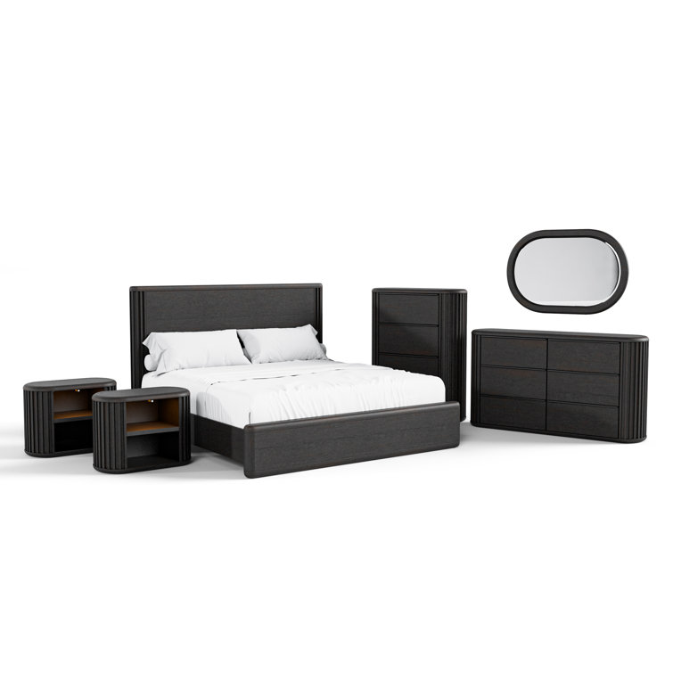 Latitude Run® Florvil 6-Piece Fluted Bedroom Set - Wayfair Canada