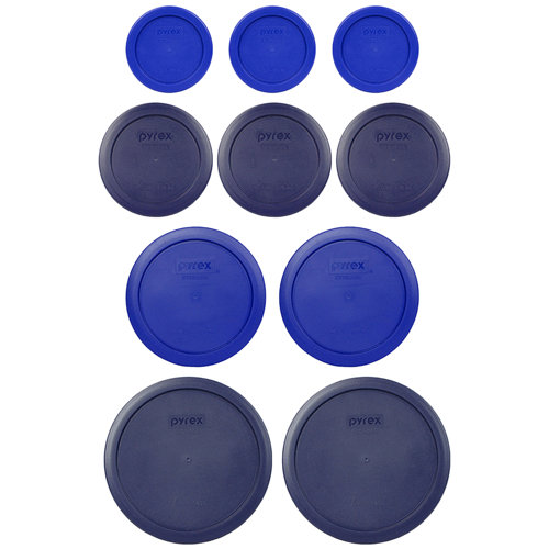 Pyrex 7202-PC Cobalt, 7200-PC Dark Blue, 7201-PC Cobalt, And 7402-PC ...