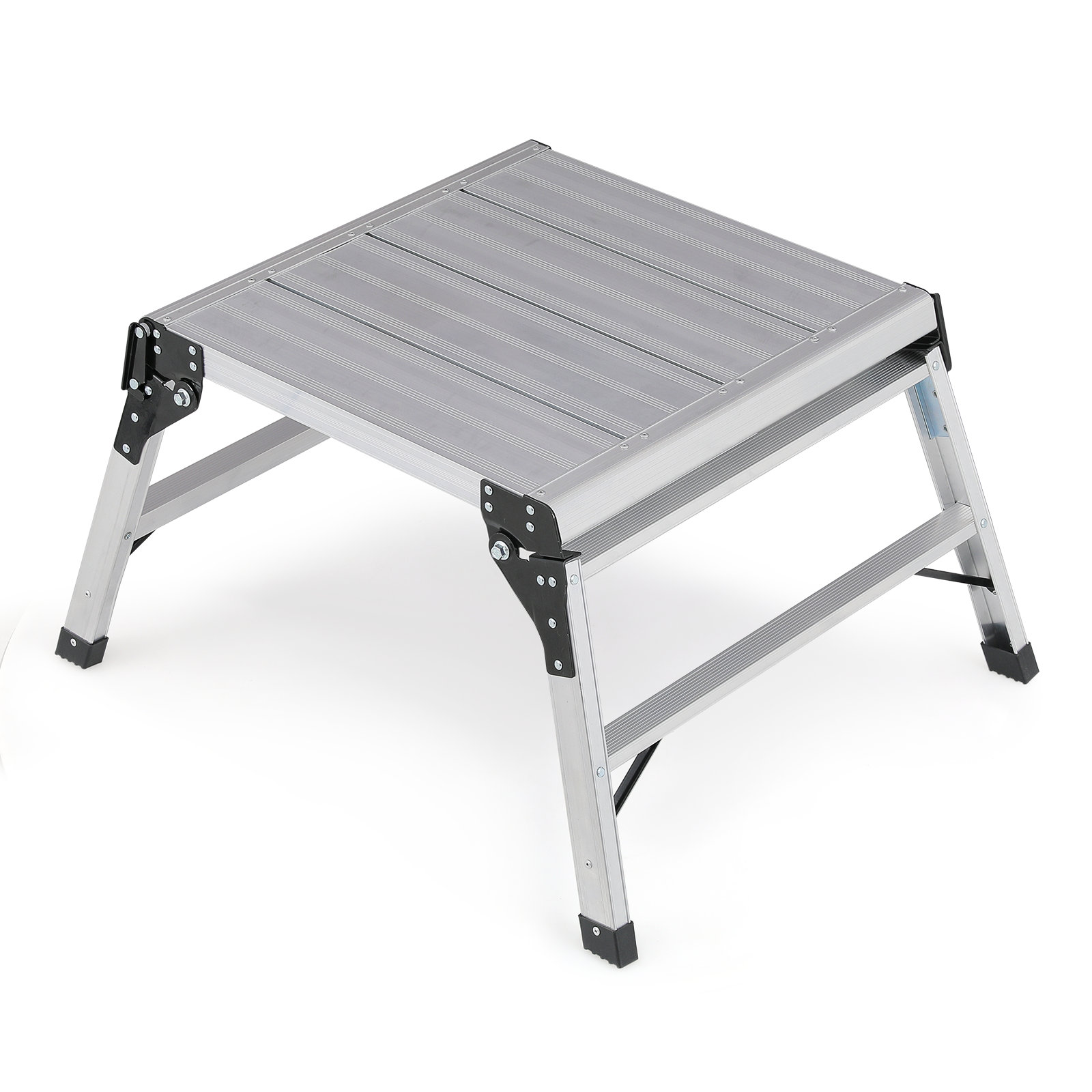 Bring Home Furniture Aluminum Folding Step Stool and Work Platform Non ...