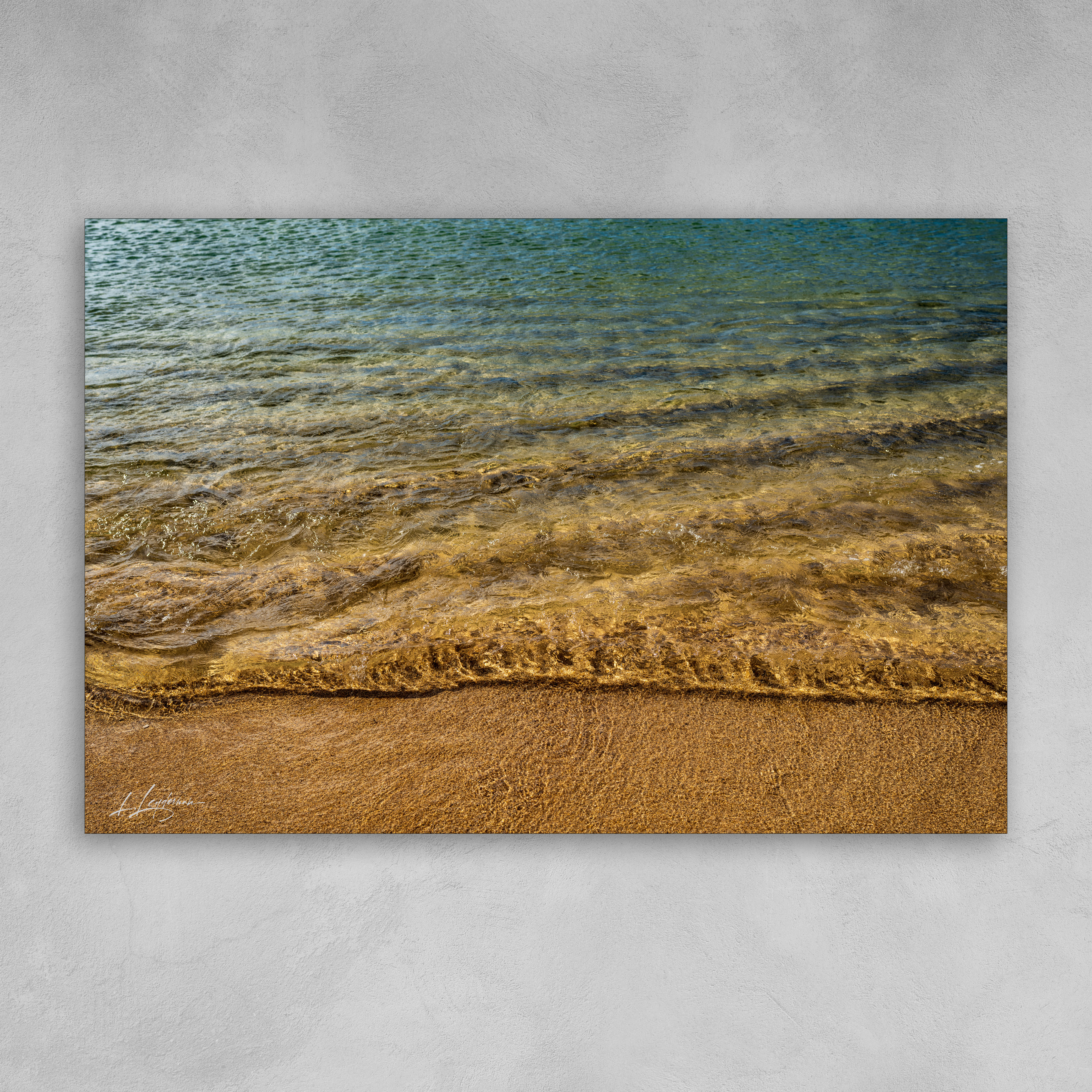 East Urban Home Golden Shorelines by Lawrence Leyderman - Acrylic Wall ...