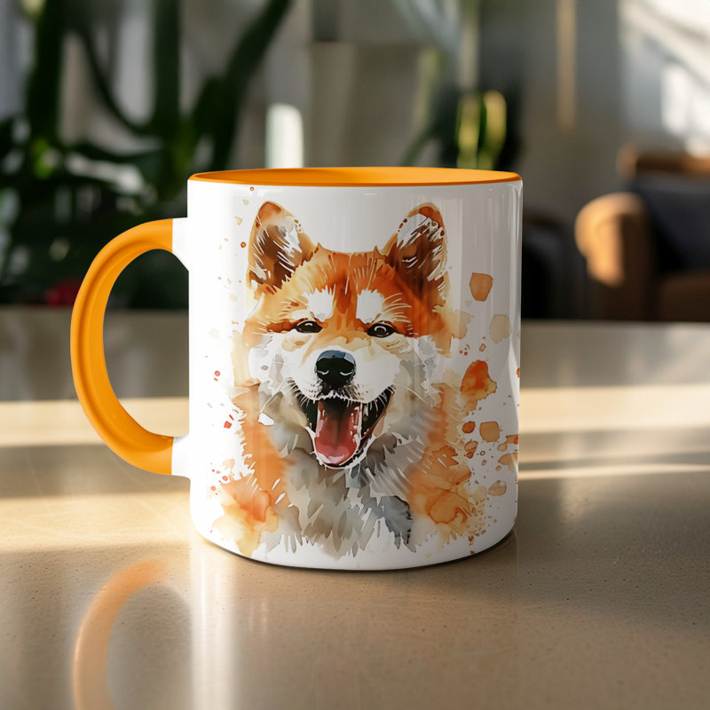 East Urban Home Watercolor French Bulldog Design 11oz Coffee Mug ...