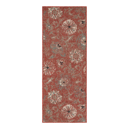 Unique Loom Outdoor Botanical Floral Rug | Wayfair