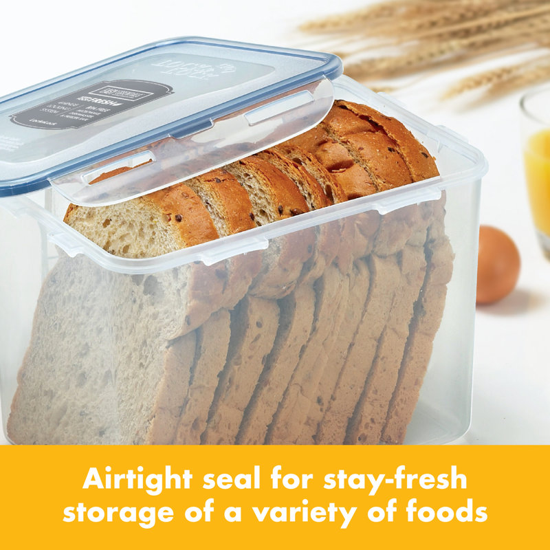 LocknLock Easy Essentials Pantry Rectangular Food Storage Container, 16 ...