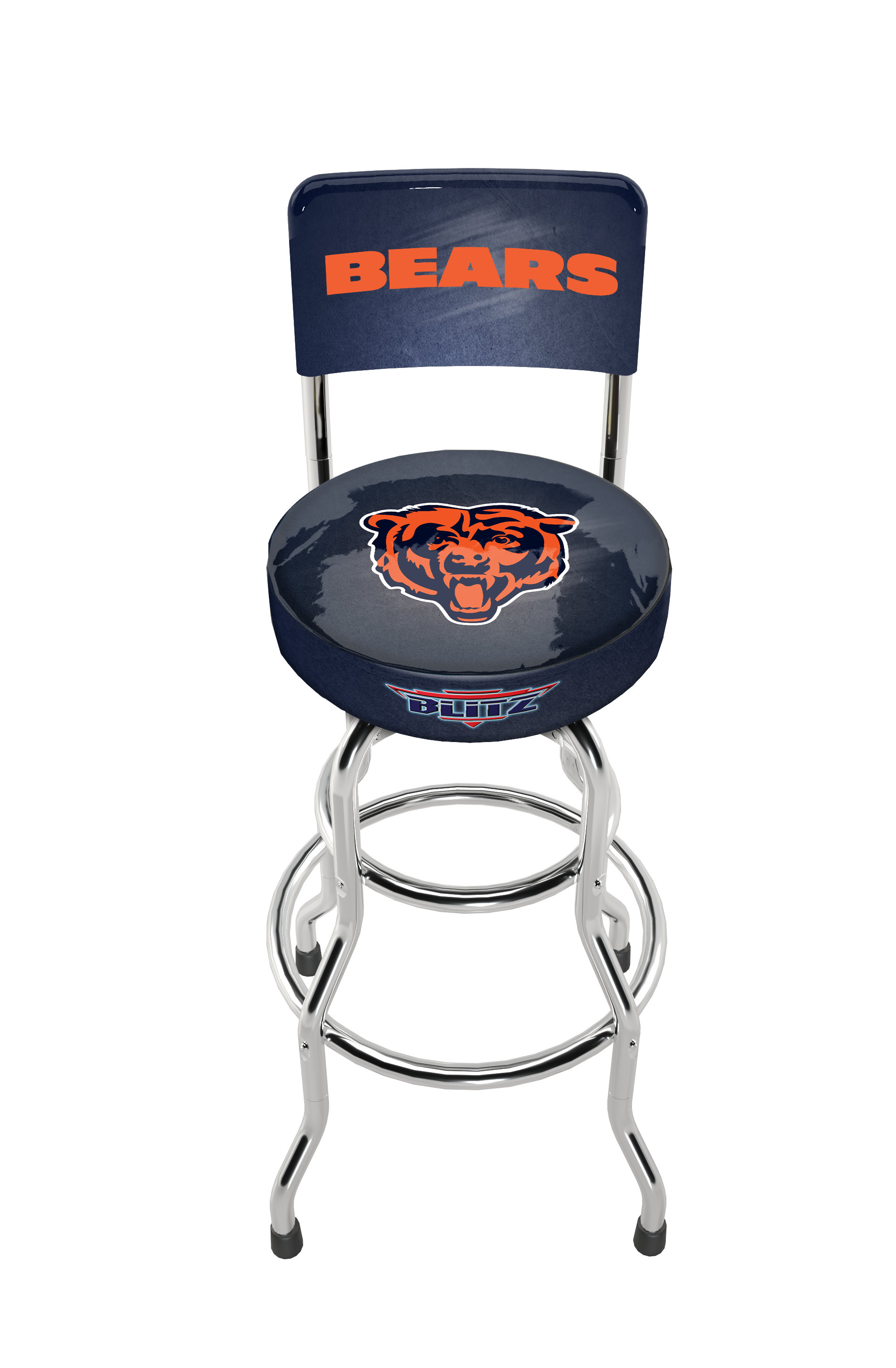 Arcade 1Up Chicago Bears NFL Blitz High Back Adjustable Swivel Stool ...
