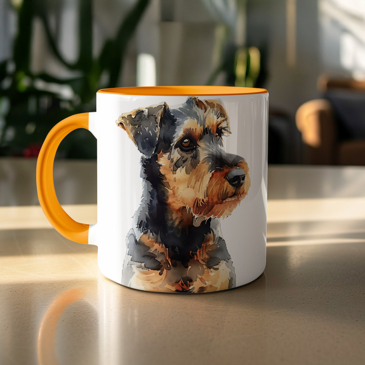 Fleur De Lis Living Set of 4 – German Shepherd Dog Portrait Design 11oz ...